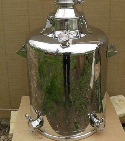 26 Gallon Stainless Moonshine Still Boiler – Emerald Gold