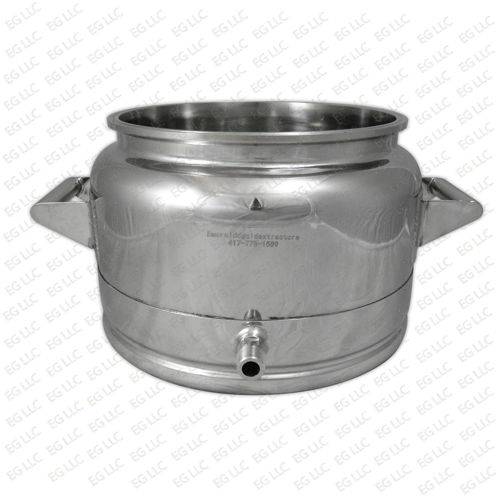 8" x 6" Jacketed Platter with Handles – Emerald Gold