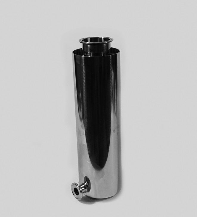 3" x 18" 450 Gram (1 Lb) Jacketed Tri Clamp Dewaxing Column for Essent ...