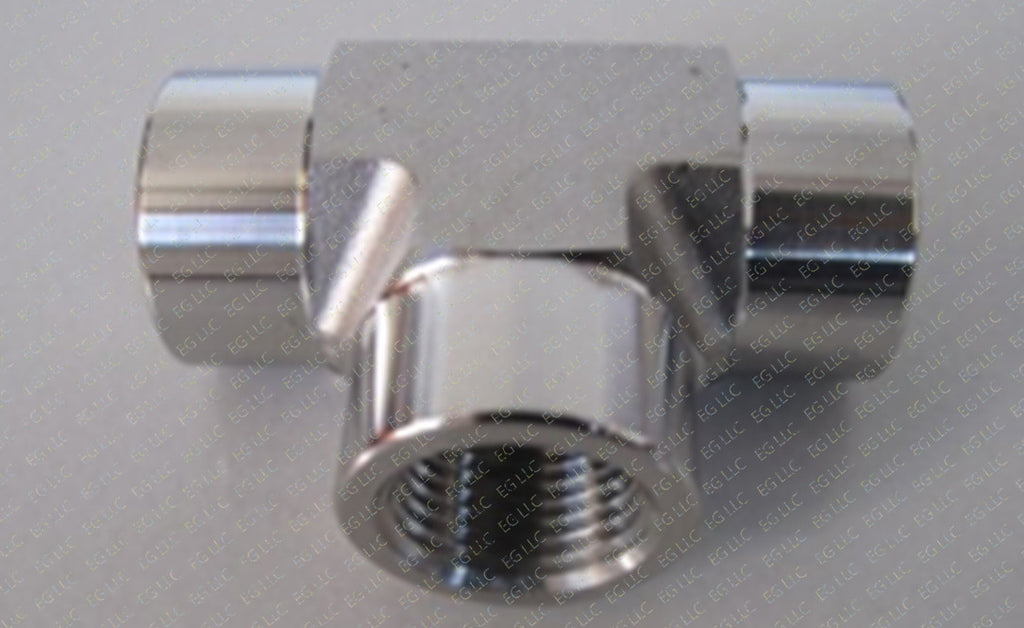 1/4" FNPT TEE – Emerald Gold