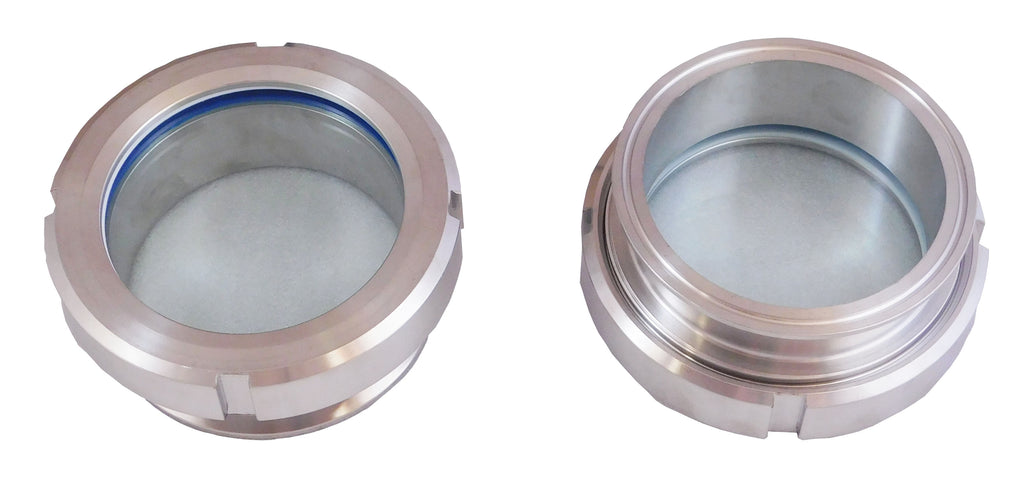 Sight Glass, 4" Tri-Clamp – Emerald Gold